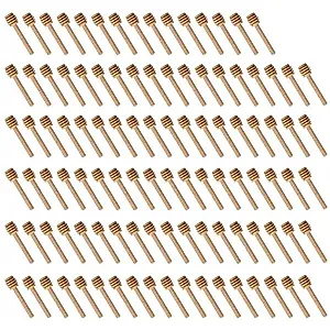 Wood Honey Dipper Sticks - Searea 100Pcs 3Inch Wooden Honey Dipper Stick Wooden Syrup Dippers Honeycomb Sticks Perfect for Drizzling Honey,Maple Syrup,Chocolate, Caramel,Honey Spoons