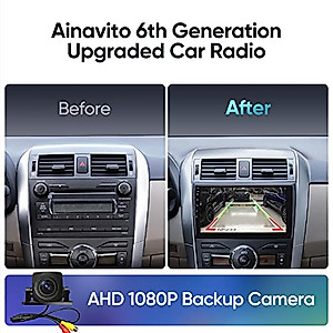 5G WiFi (1280X720 Pixel) 8 Core 2G Ram 32G ROM Car Stereo Radio 9 Inch for Toyota Corolla 2009-2012 with Carplay Android Auto,GPS 48EQ Mirroring Airplay Backup 1080P SWC