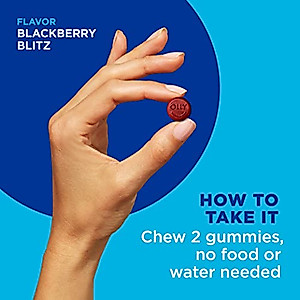 OLLY Men's Multivitamin Gummy, Immune Support, Vitamins A, C, D, E, B, Lycopene, Zinc, BlackBerry, 60 Day Supply - 120 Count