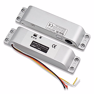 LIBO Electric Drop Bolt Lock DC 12V Fail Safe NC Mode Electronic Door Lock for Access Control Security System with Time Delay