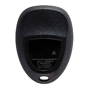4-Button Replacement Case for GM Remotes with FCC ID OUC60221 or OUC60270 ONLY