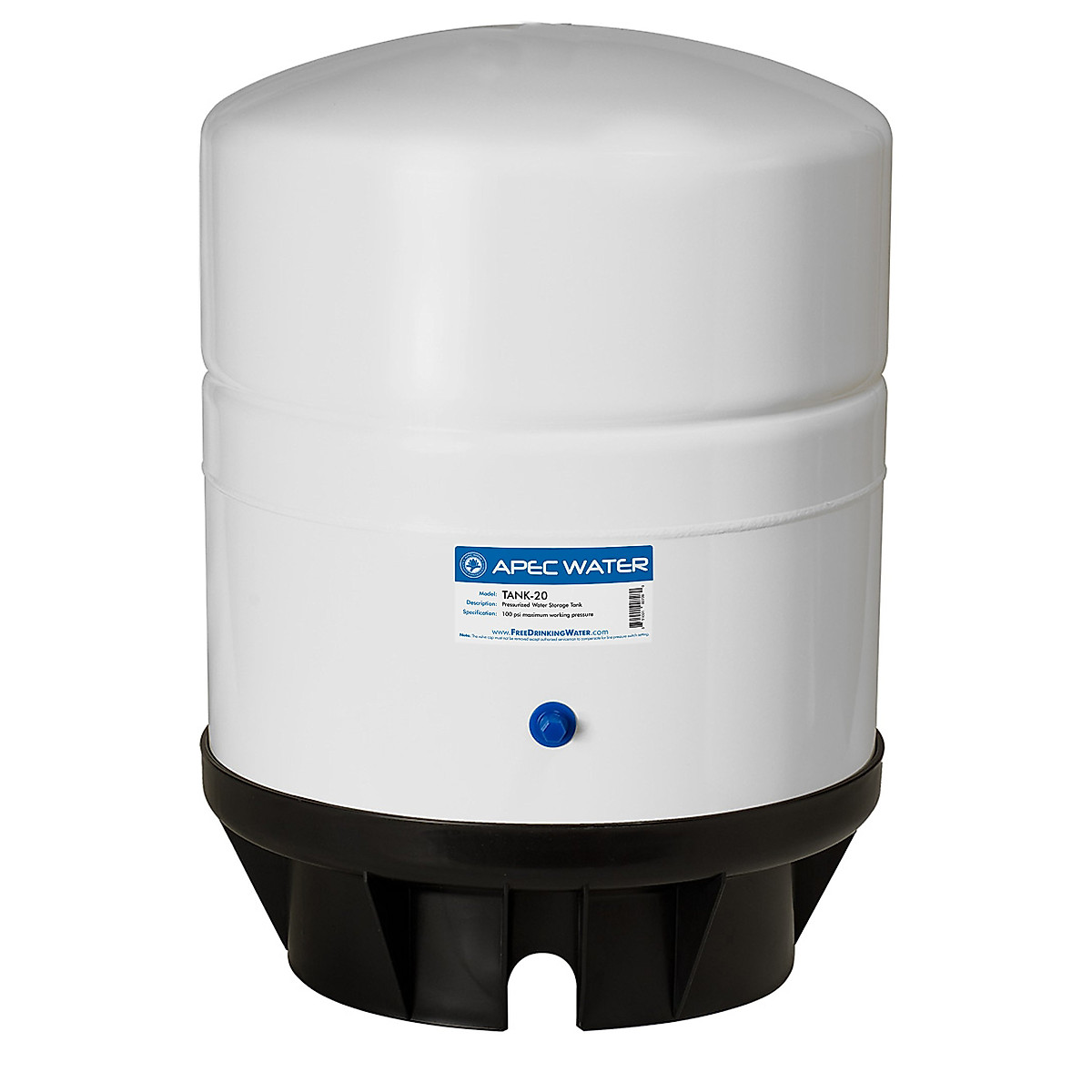 APEC Water Systems TANK-20 20 Gallon Pre-pressurized Reverse Osmosis Water Storage Tank