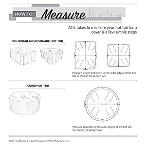 Classic Accessories Veranda Water-Resistant 84 Inch Round Hot Tub Cover, Patio Furniture Covers