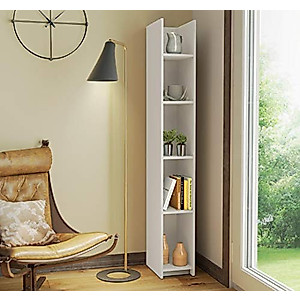 Bestar Small Space 10“ Narrow Shelving Unit in White