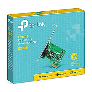 TP-Link 10/100/1000Mbps Gigabit Ethernet PCI Express Network Card (TG-3468), PCIE Network Adapter, Network Card, Ethernet Card for PC, Win10/11 supported
