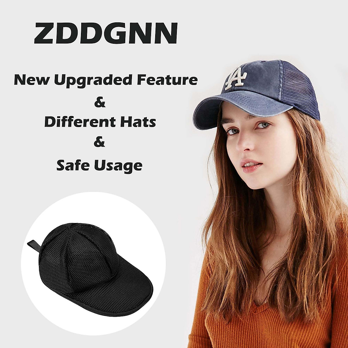 ZDDGNN Hat Washer for Baseball Caps, Foldable Hat Cleaner Washing Cage with Mesh Bags,Hat Washing cage for Washing Machine, Hat Cleaner Protector Frame Cage for Adults and Kids