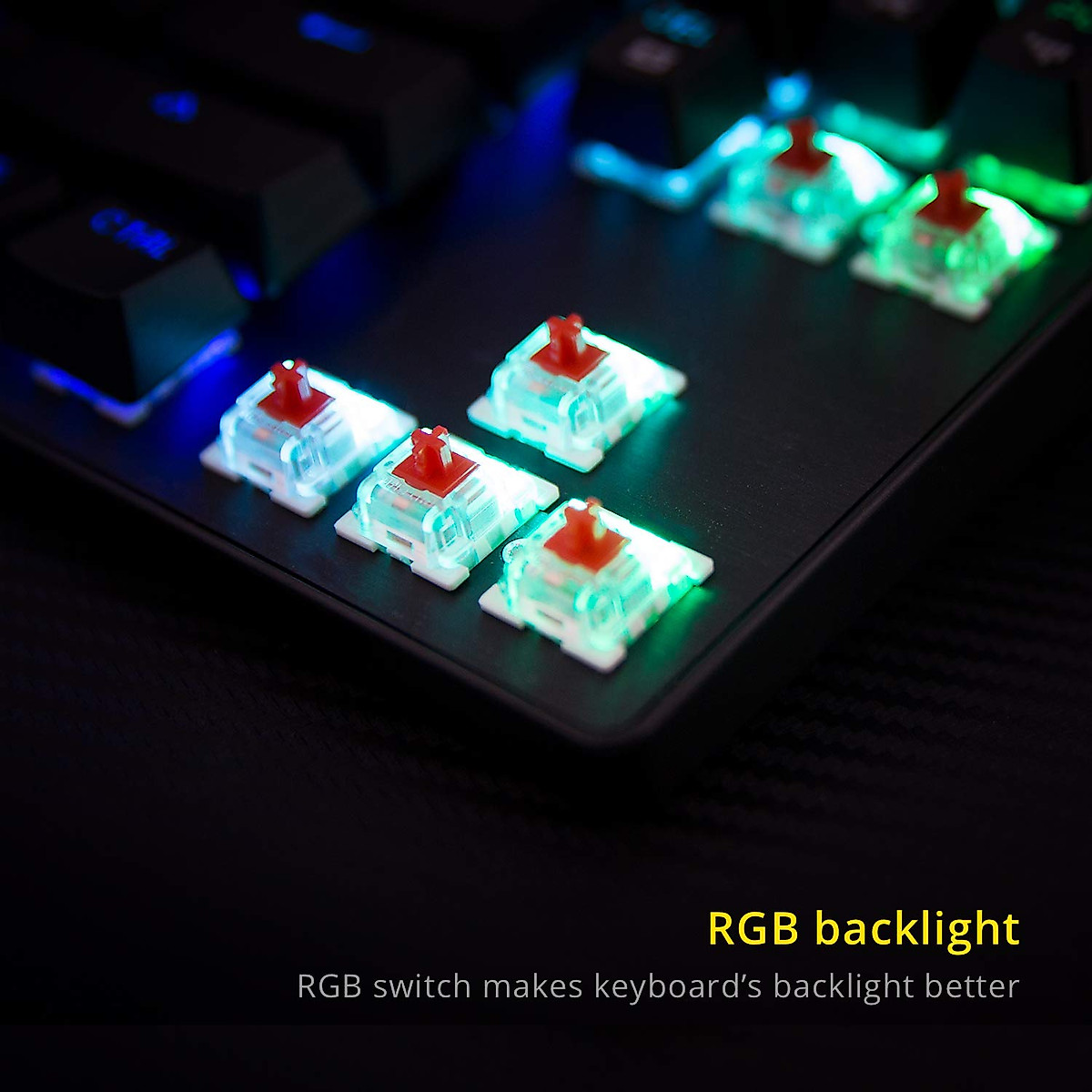 DREVO Tyrfing V2 Customizable RGB Compact 87 Keys Mechanical Gaming Keyboard USB Wired Tenkeyless Programming Macro Media Control Software Support Outemu Red Switch Black