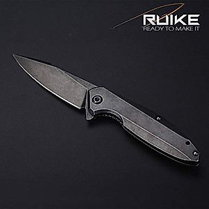 Ruike Folding Knive, Black, 420 Ss (P128-SB)