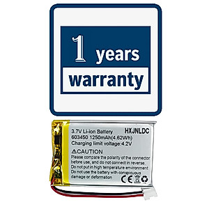 3.7v 1250mAh 603450 Replacement Battery for Sony PS4 Gold Wireless Stereo Headset，Compatible with PS3 Controller CECHZC2E CECHZC2J CECHZC2H CECHZC2A and CECHZC2U, Lip1349 LIP1472 LIP1859 Playstation 3