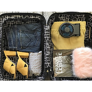 Treva 3.5 Inch Portable Desk Fan with USB Port - Small, Compact, Powerful Airflow, AC Adapter Included