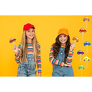 Car Lollipops Suckers, Fat-Free, Great for Birthday Parties, Events, and Goody Bag Fillers, Party Favors, Individually Wrapped Pops (12-Pack)