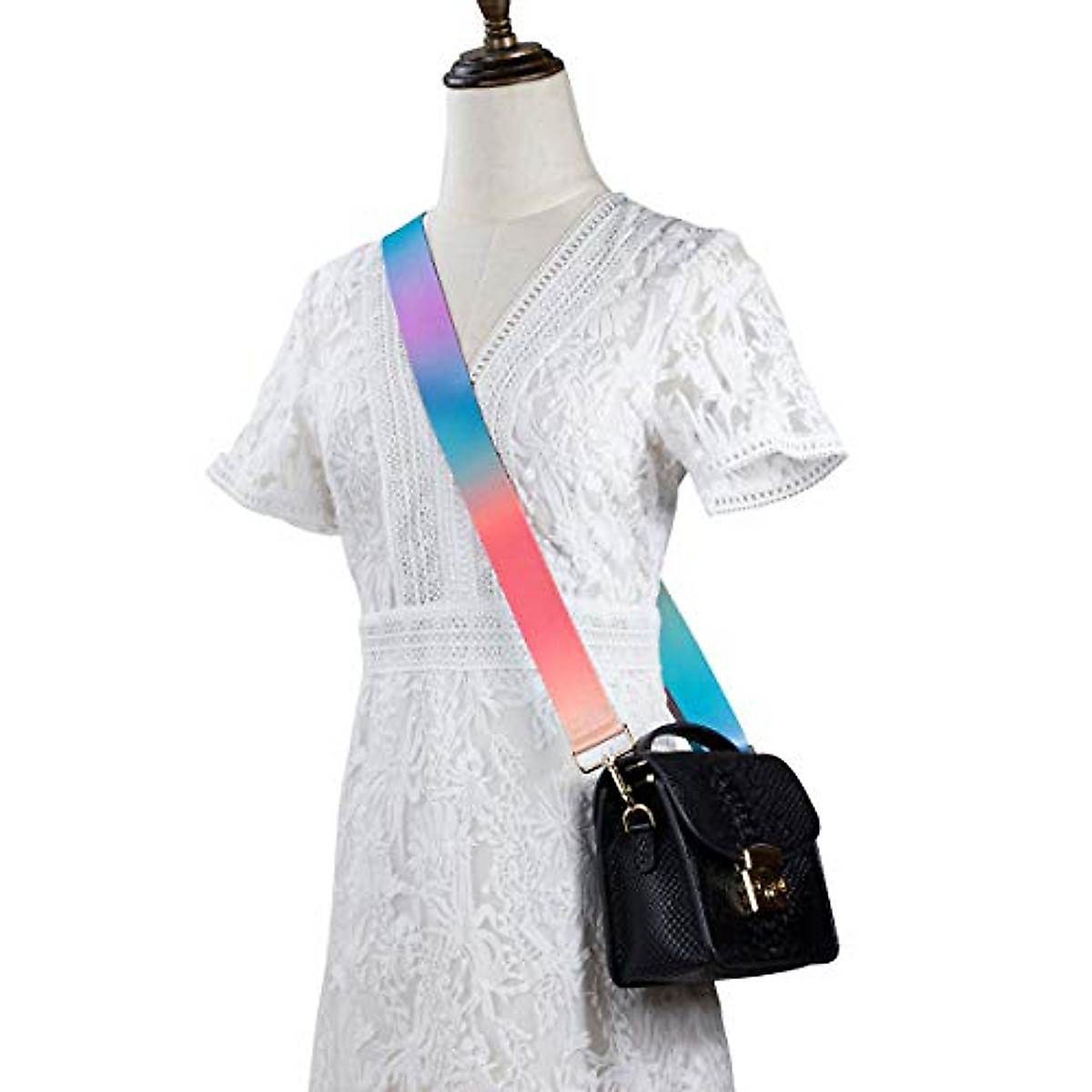 Allzedream Crossbody Bag Strap Adjustable Replacement Purse Straps (Gradients)