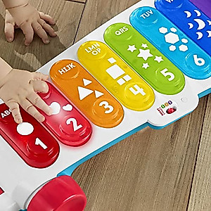 Fisher-Price Baby To Toddler Learning Toy Giant Light-Up Xylophone Pull-Along With Music & Phrases For Ages 9+ Months
