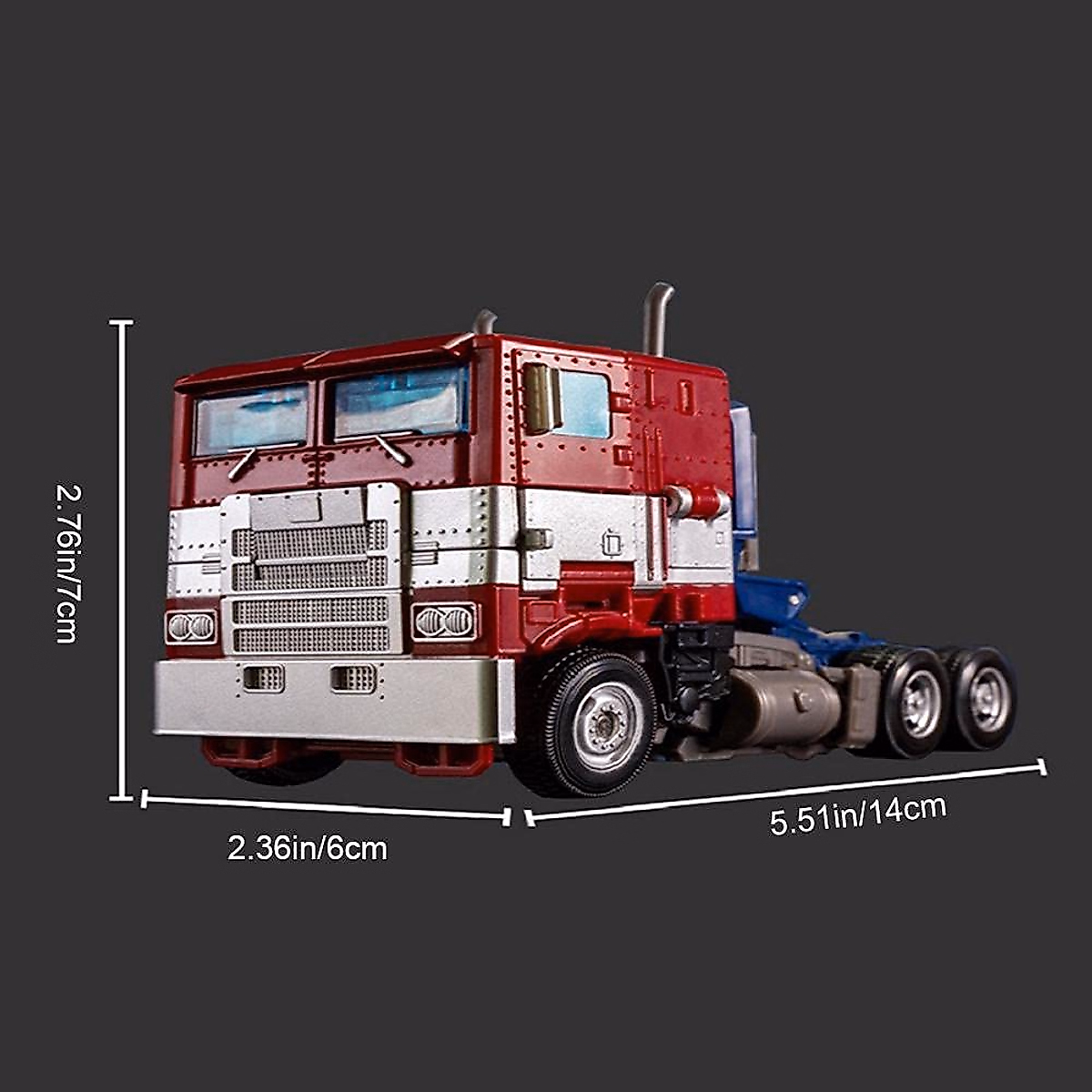 Rvtkak Kids Transforming Car Robot Toys, Manual Alloy Transforming Model Car Toys, Movie Fans Collection Birthday Gift (A1)