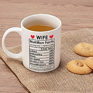 Wife Coffee Mug, Happy Wife Birthday Gifts Ideas, Mothers Day Gifts for Wife from Husband, Best Wife Ever Gifts, Romantic Anniversary Wife Gifts