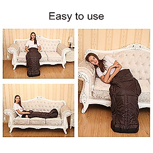 Heated Full Body Wraps, Woolala Electric Heating Pad Knee Hands Foot Warmer for Pain Relief, 6 Adjustable Temperature Levels/Auto Shut Off/Washable (Gray)