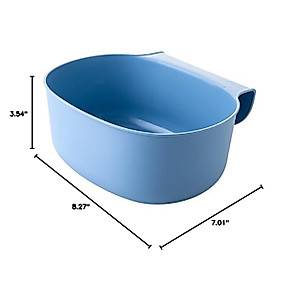 LFOEwpp7 Over The Cabinet Door Garbage Holder Wastebaskets Trash Rack Cupboard Storage Hanger Waste Bins Basket Hanging Trash Can Rubbish Rack Blue