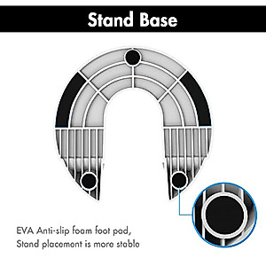 AMVR VR Stand for Quest 2, VR Headset and Touch Controllers Display Holder for Quest 2, PSVR 2, Quest, Rift, Rift S or Valve Index (White, Just VR Stand)