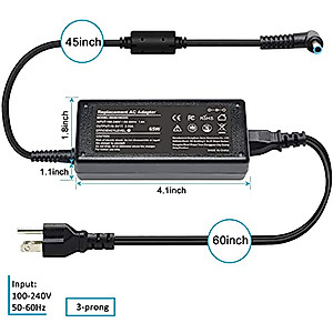 65W Laptop Charger Replace for HP ProBook 640 G2 650 G2 430 G3 440 G3 450 G3 455 g3 470 g3 450 g6 EliteBook 820 830 840 850 G6 G3 G4 G5 G7 725 745 755 G3 G4 G5 G6 Adapter Power Cord