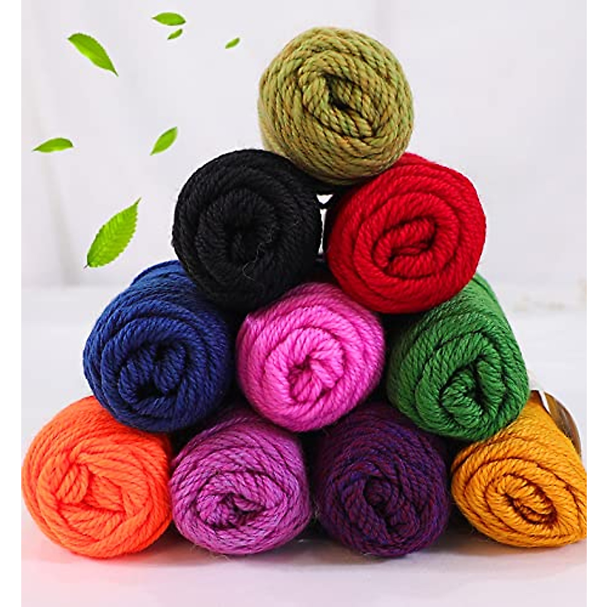 3-Pack Baby Alpaca Yarn Wool Blend Crochet and Knitting Worsted Weight Sunny Cat Premium Brand (Neon Purple)