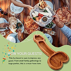 XL Charcuterie Boards (16 in) Funny Charcuterie Board Cheese Board, Unique Gifts Funny Cheese Platter, Food Serving Tray, Housewarming Funny Gifts, White Elephant Gifts