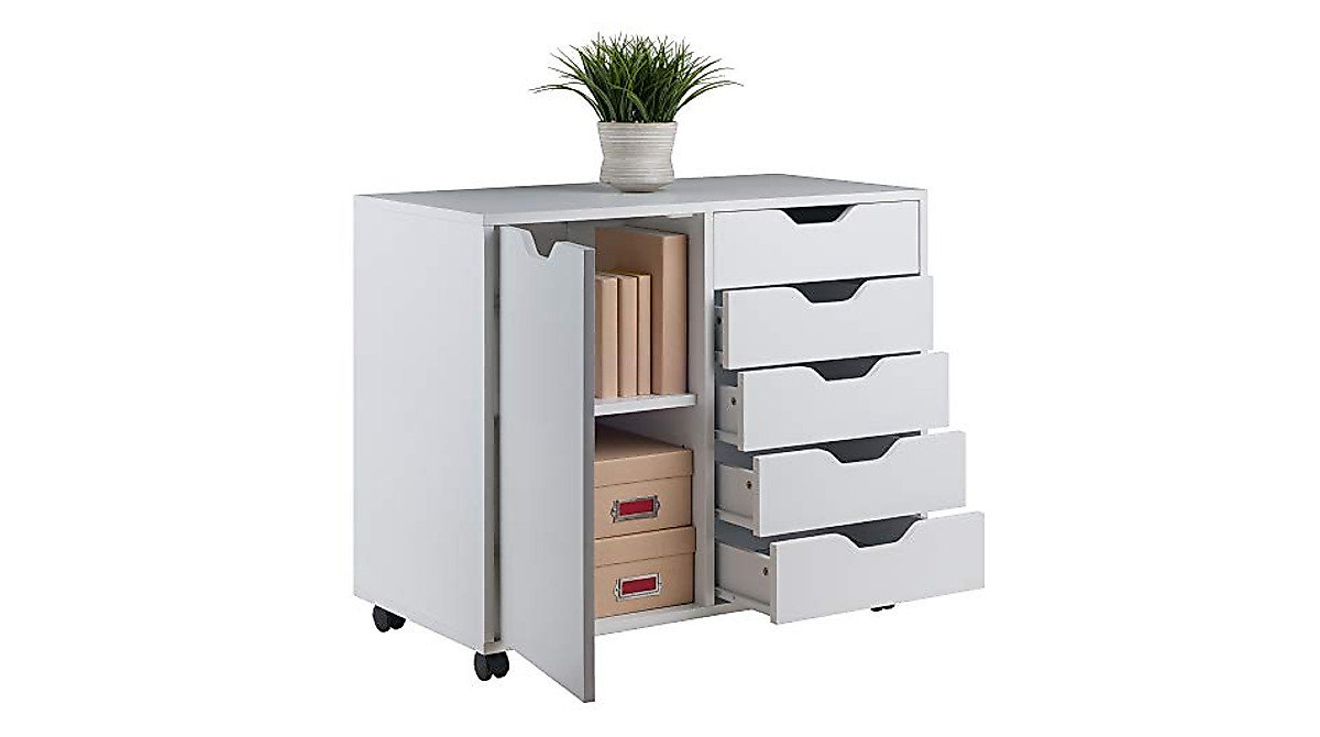 Winsome Halifax Storage Cabinet - White Multi-Drawer Organizer
