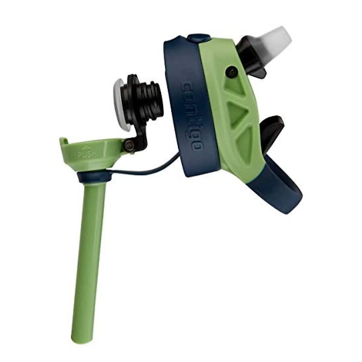 Contigo Kids Water Bottle, 14 oz with Autospout Technology – Spill Proof, Easy-Clean Lid Design – Ages 3 Plus, Top Rack Dishwasher Safe, 3-Pack, Green / Blue, blue green