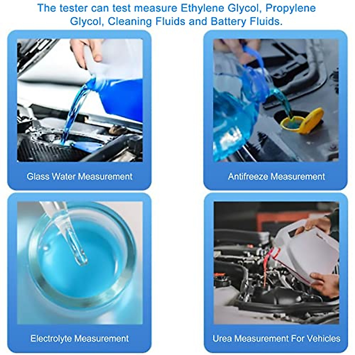 Refractometer RHA-503ATC Antifreeze Refractometer Glycol/Coolant/Fluids Antifreeze Detector Tester ATC Antifreeze