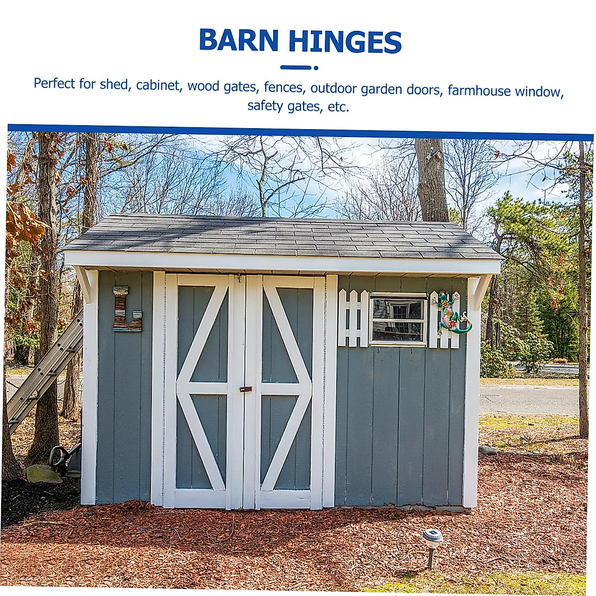 2pcs Fence Hinge Heavy Duty Leash Gate Hinges for Wooden Fences Heavy Duty Stainless Steel Hinges Door Hinges Barn Hinges Metal Hinges Self Closing Gate Hinges Hinges Bolt