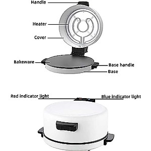 Boiler Pizza Maker,Electric Double-Sided Nonstick Oven With Power Ready Indicator Lights,Perfect for Pizzas,Pancake,Nachos,Fajitas,Omelettes,Best Kitchen Appliance