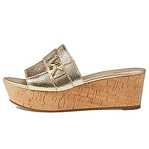 Michael Kors Jilly Platform Slide Pale Gold 9.5 M
