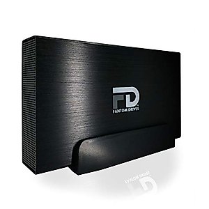 Fantom Drives 16TB External Hard Drive HDD, GFORCE 3 Pro 7200RPM, USB 3.0, Aluminum, Fanless, On/Off Switch, Black, GF3B16000UP