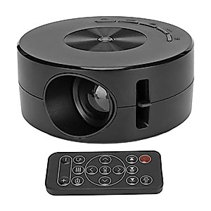 YT200 Mini LED Projector, Portable Small Home Projector for Children, Multifunction TFT LCD Screen, Same Screen Function, Built in Speaker, Support Mobile Power Supply