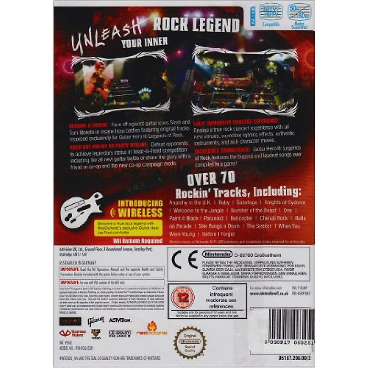Guitar Hero III: Legends of Rock - Game Only (Wii) by ACTIVISION