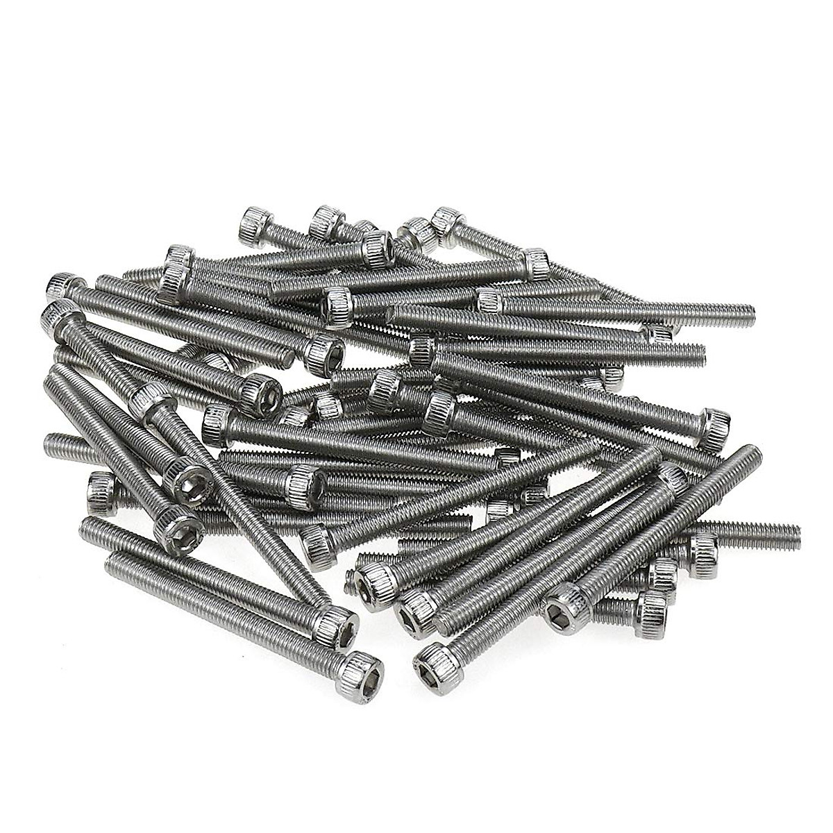 Sscon 50PCS M5 x 50mm Stainless Steel A2-70 Hexagon Socket Head Cap Screws