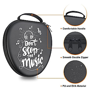 Hard Case for New AirPods Max, Travel Carrying Headphone Case with Funny Print Music Earpad Cover Protective Portable Storage Bag Gift APM2