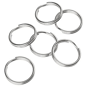 Pawfly 100 Pack 1/2 Inch Mini Split Jump Ring with Double Loops Small Metal Rings Connectors for Jewelry Necklaces Bracelets Earrings Crafts Ornaments and DIY Arts