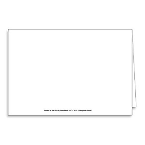 Muchas Gracias Greeting Cards with Envelopes - Simple, Blank, Black Imprint (12 Count)