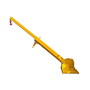 WYDDDARY Adjustable Mobile Crane Lifting Hoist Truss Jib Boom Hook Forklift Telescopic Arm with Adjustable Tilt Angle for Forklift Towing Handling(4400LbS Lift Capacity)