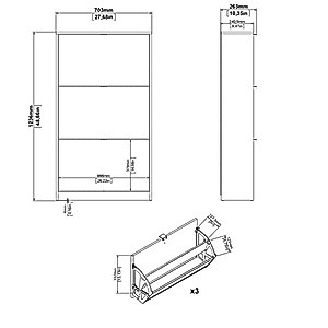 TVILUM Shoe Cabinet, White