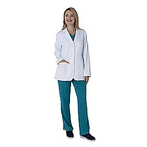 Healing Hands White Lab Coat 5 Pocket 5160 Flo Full Sleeve Women's Consult Lab Coat The White Coat Minimalist Collection White XS