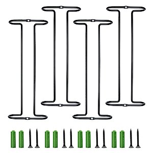 eastbao Wine Glass Rack Under Cabinet Shelf Glasses Holder Storage With Drying Stemware Rack Under Counter Metal Hanger Hanging Rack for Kitchen Black
