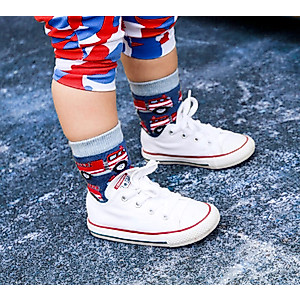 Jefferies Socks Boy's Rescue Vehicles Crew 3 Pair Pack, Speedy, Small