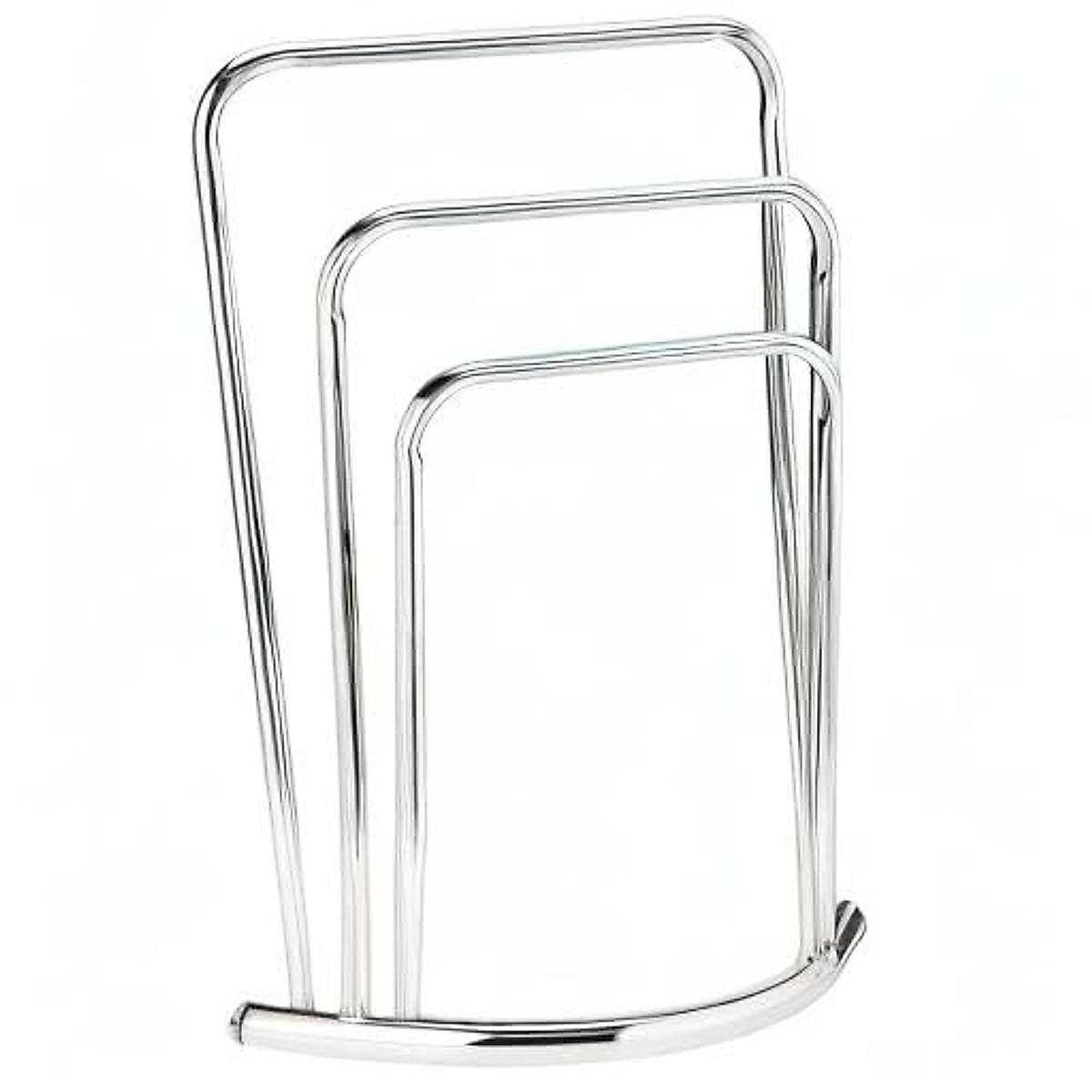 King's Brand Furniture-Kenneth Metal 3 Tier Freestanding Bathroom Towel Rack Stand, Chrome