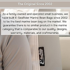 E-SeaRider Armchair Marine Beanbag, Medium, Multi (White/Grey)