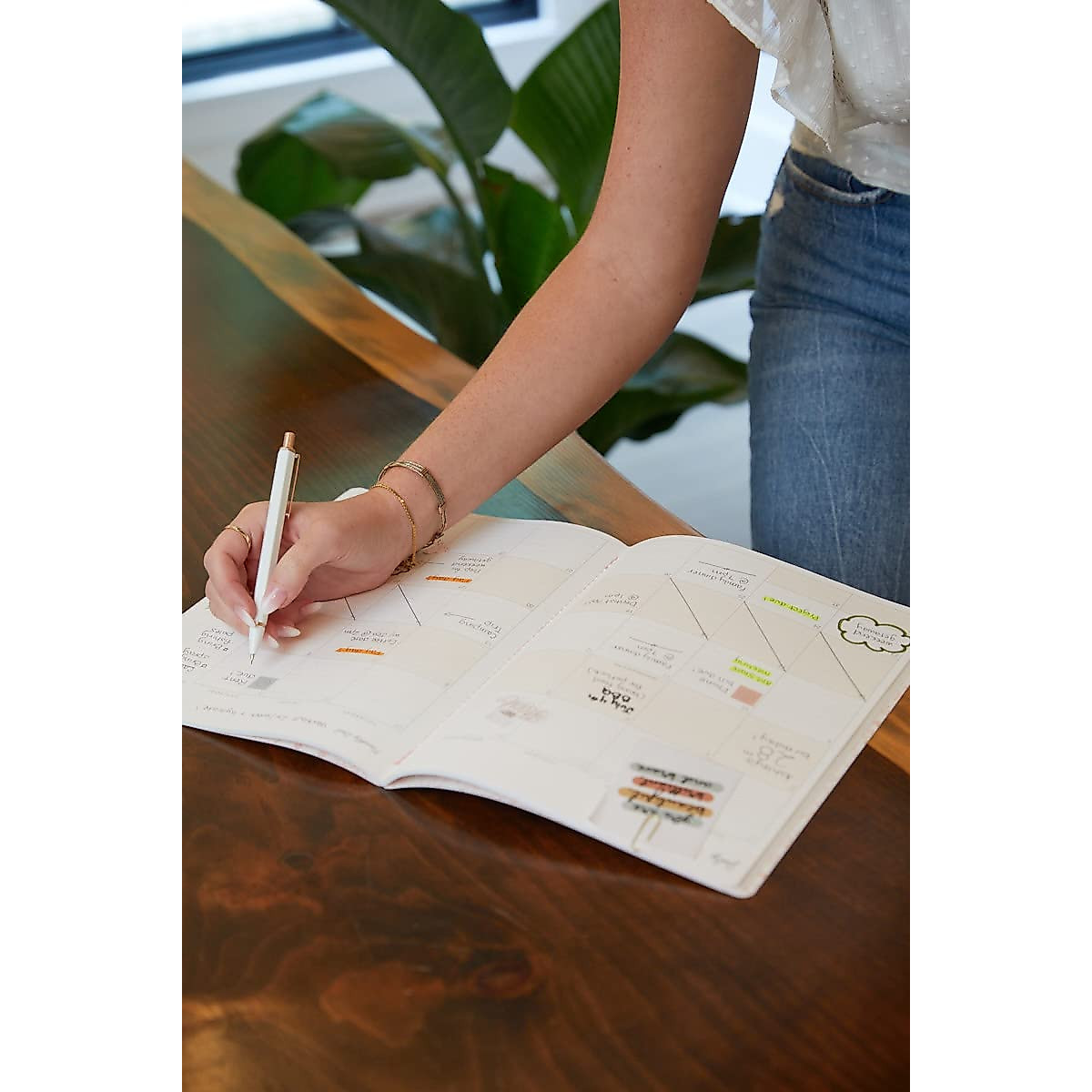 Southworth Planner (January 2023-December 2023), 8.5" x 11", Celestial Bohemian Dusty Purple, Premium 28#/105 gsm Paper, Large Flex (91094)