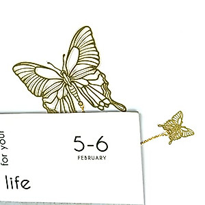 Metal Butterfly Bookmark for Teachers, Women, Book Marks Mothers Day, Christmas, Valentine's Day Gifts for Women, Girls, Readers, Book Lovers