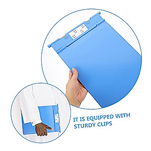 STOBOK Case Folder Nursing Clip Board Paper Folder Digital Writing Pad File Folder A4 Paper Clip Nurse Clipboard Paper Clipboard Exam Paper Base Recording Board Abs Office Number Notebook