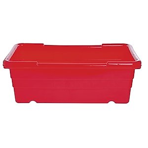 Nest and Stack Storage Container Red- 25"L x 16"W x 8 1/2"D
