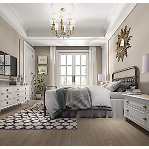 YALAXON Vintage Sturdy Full Size Metal Bed Frame with Headboard and Footboard Basic Bed Frame No Box Spring Needed，Antique Brown